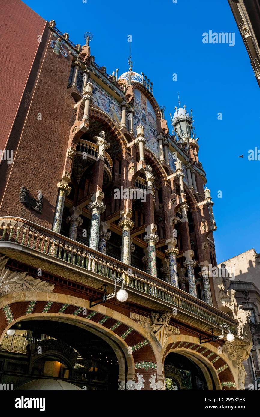 Spain, Catalonia, Barcelona, Palau de la Musica Catalana (Catalan Music ...