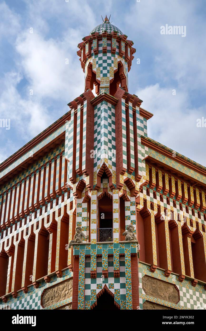 Spain, Catalonia, Barcelona, Casa Vicens (1883 - 1885) by Catalan ...