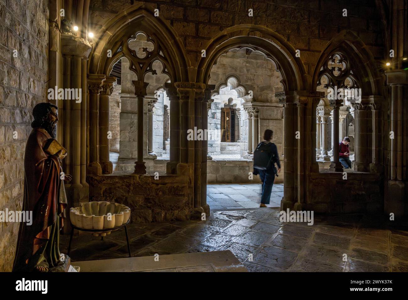 Spain, Catalonia, Barcelona, monastery of Sant Pau del Camp, Romanesque ...