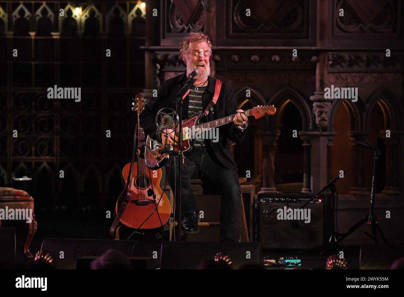 Glen Hansard performing at Union Chapel LONDON, ENGLAND - APRIL 06 ...