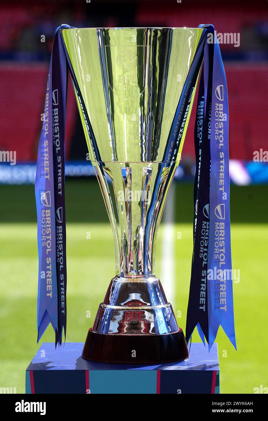 A general view of the EFL trophy ahead of the Bristol Street Motors ...