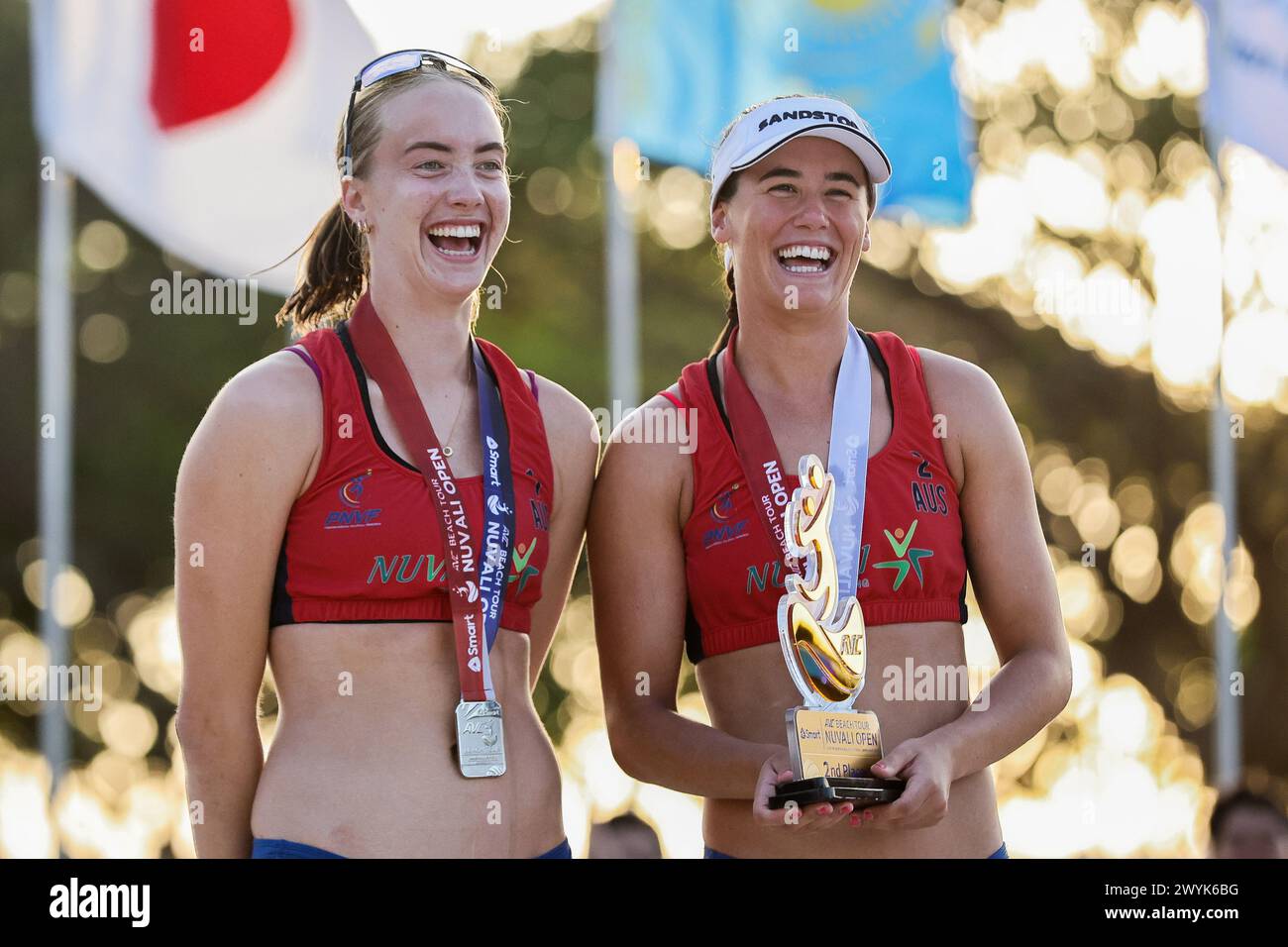 Laguna Province, Philippines. 7th Apr, 2024. Women's silver medalists ...