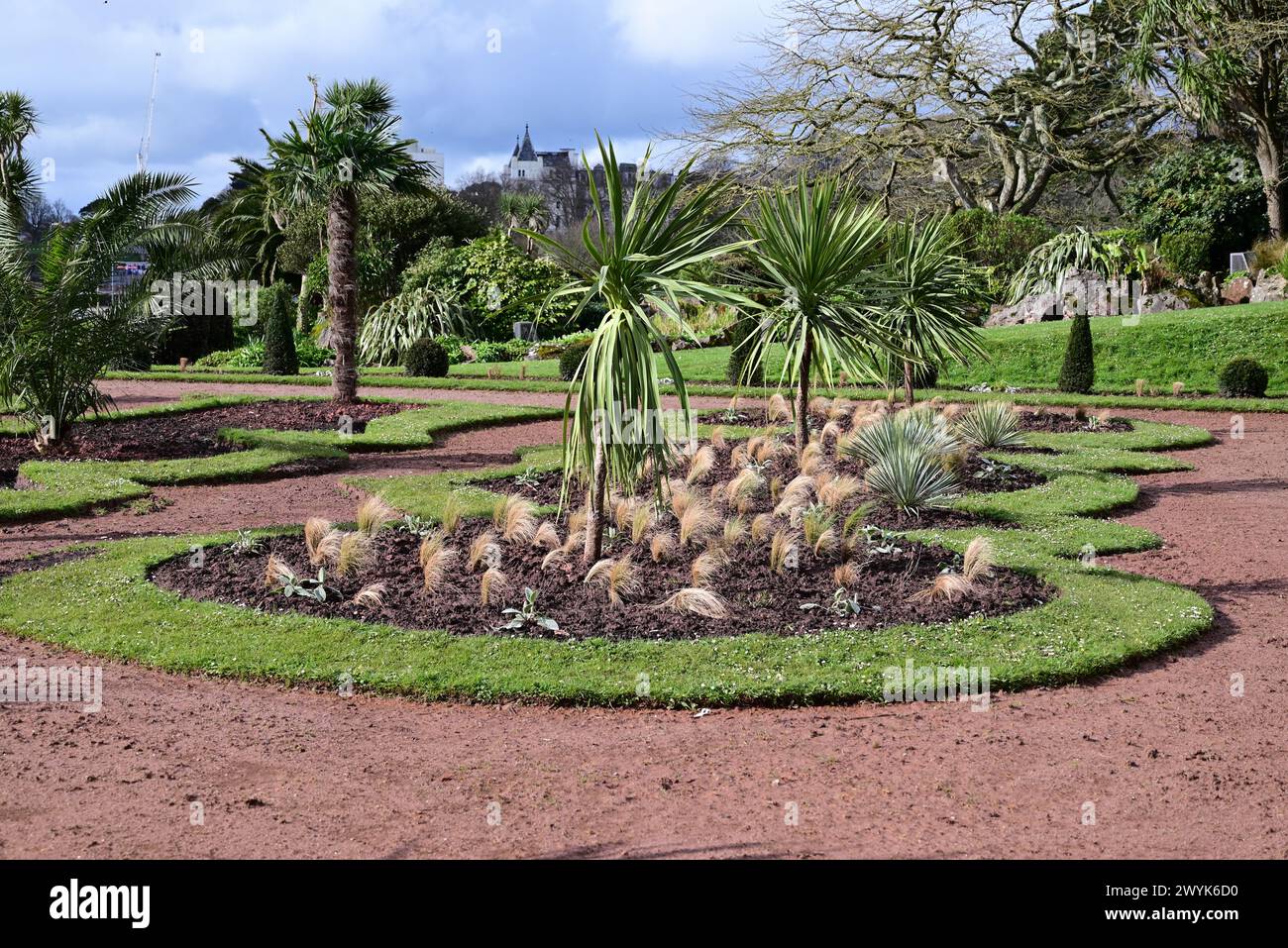 Abbey Park Gardens (Italian Gardens) on Torquay seafront, replanted for ...