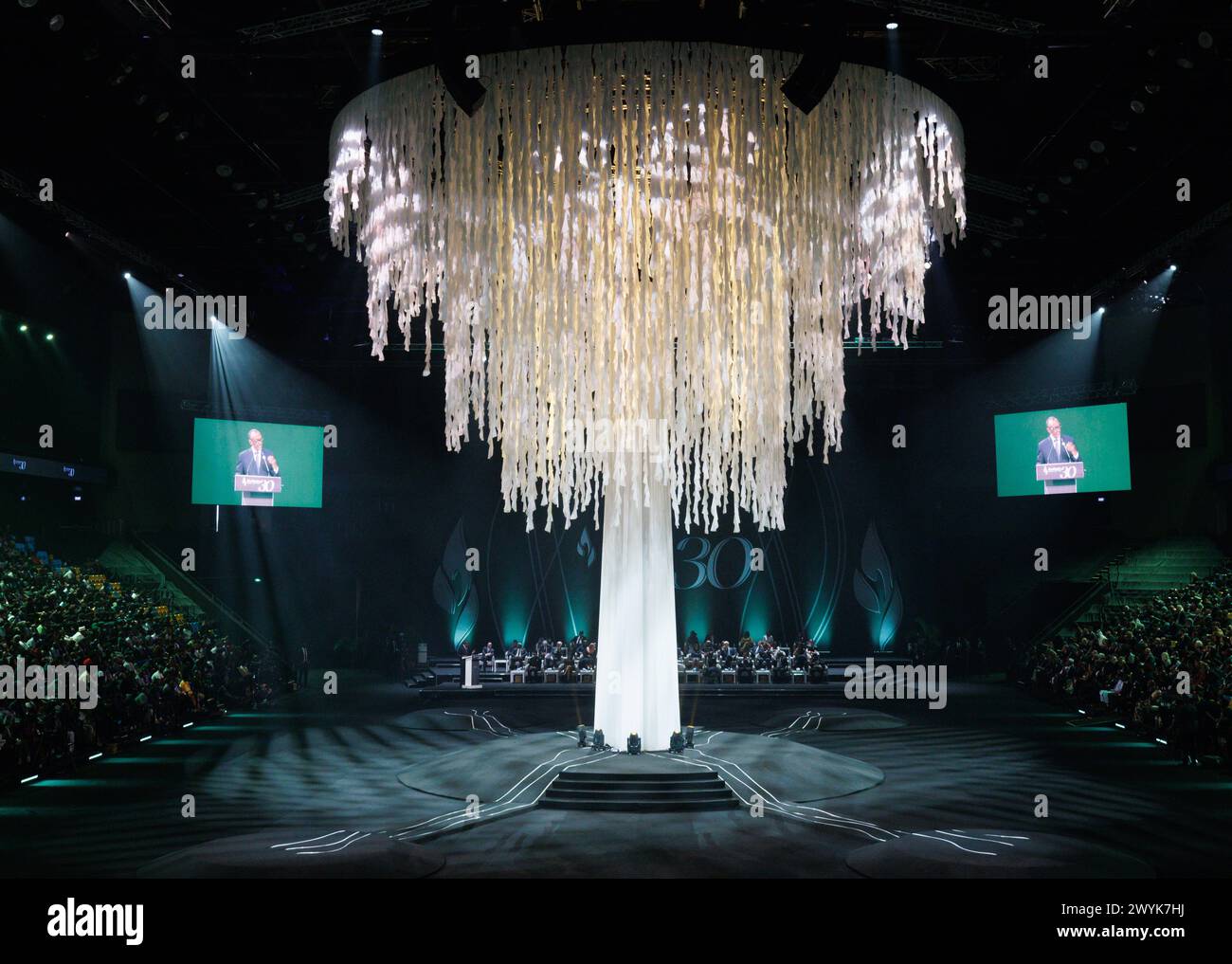 Kigali, Rwanda. 07th Apr, 2024. The official commemoration ceremony ...