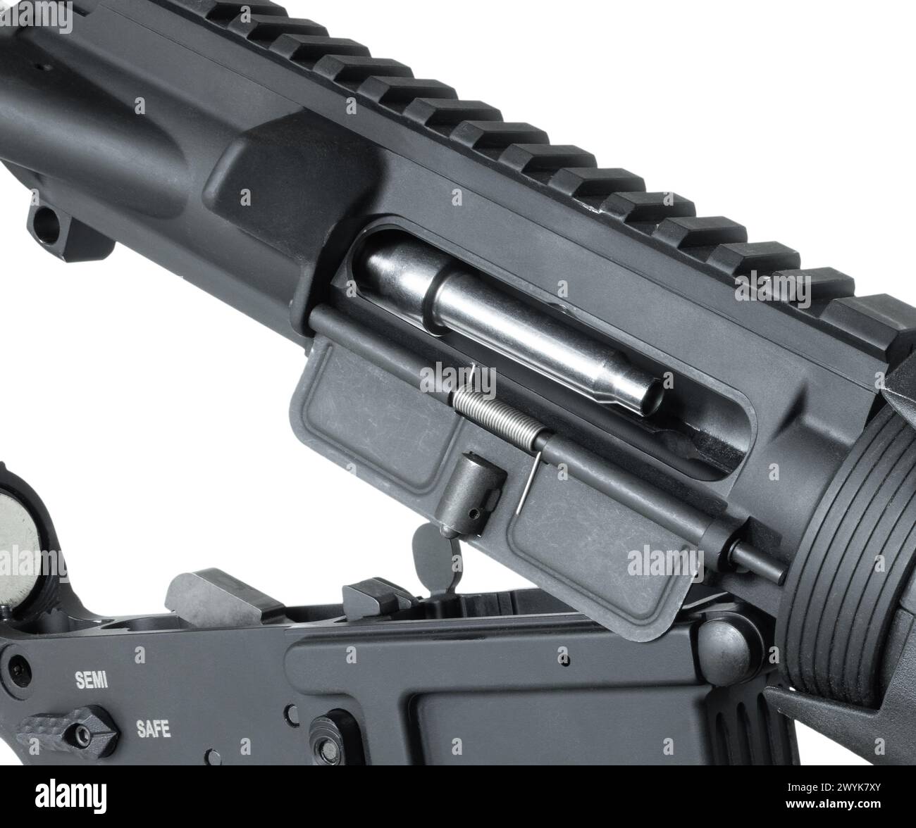 Bolt carrier group that converts an AR-15 to chamber smaller .22 ...