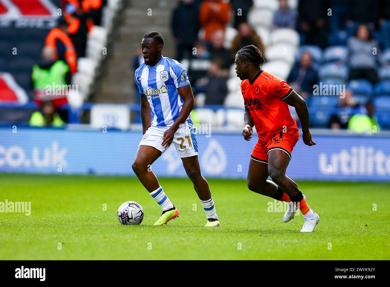 John Smith's Stadium, Huddersfield, England - 6th April 2024 Alex Matos ...