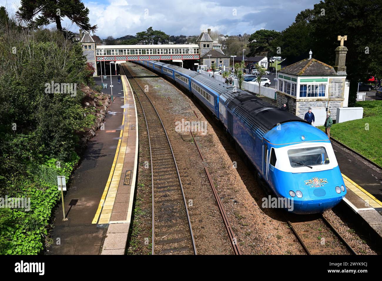 The front power car No 43055 of the Midland Pullman high speed train at ...