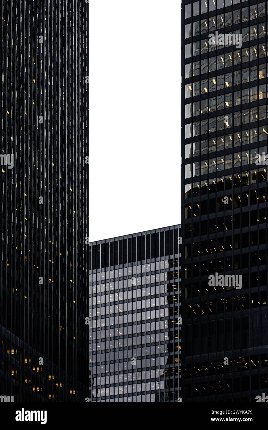 tall skyscrapers buildings looking up perspective, modern architecture ...