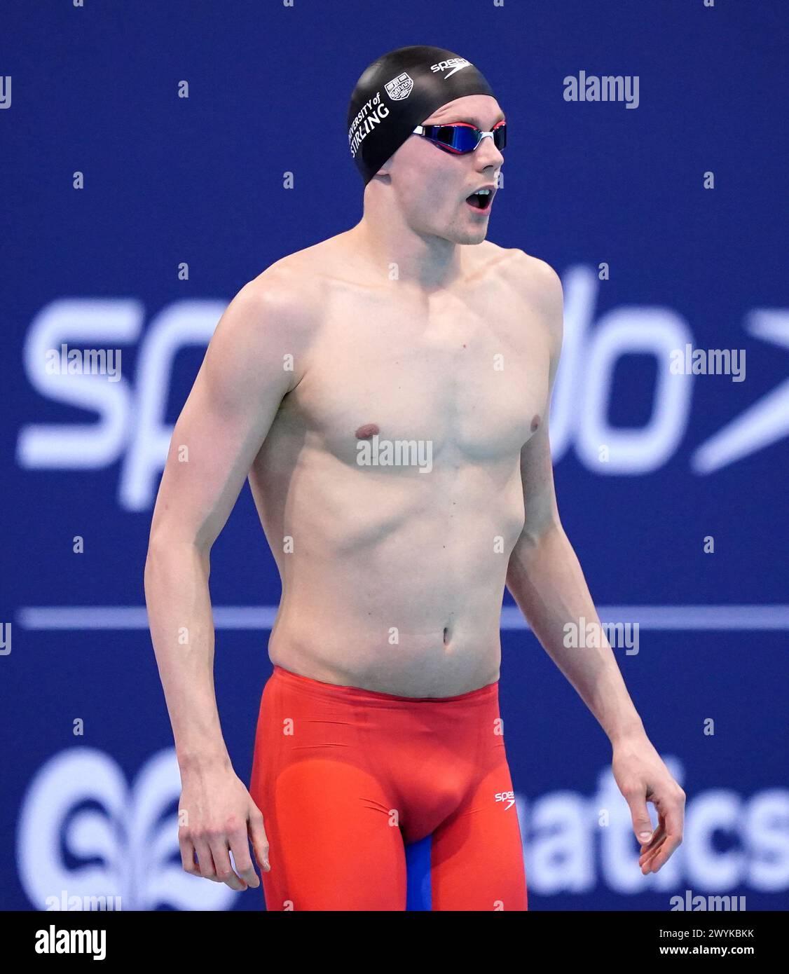 Duncan Scott in action during the Men's 200m Freestyle heats on day six ...