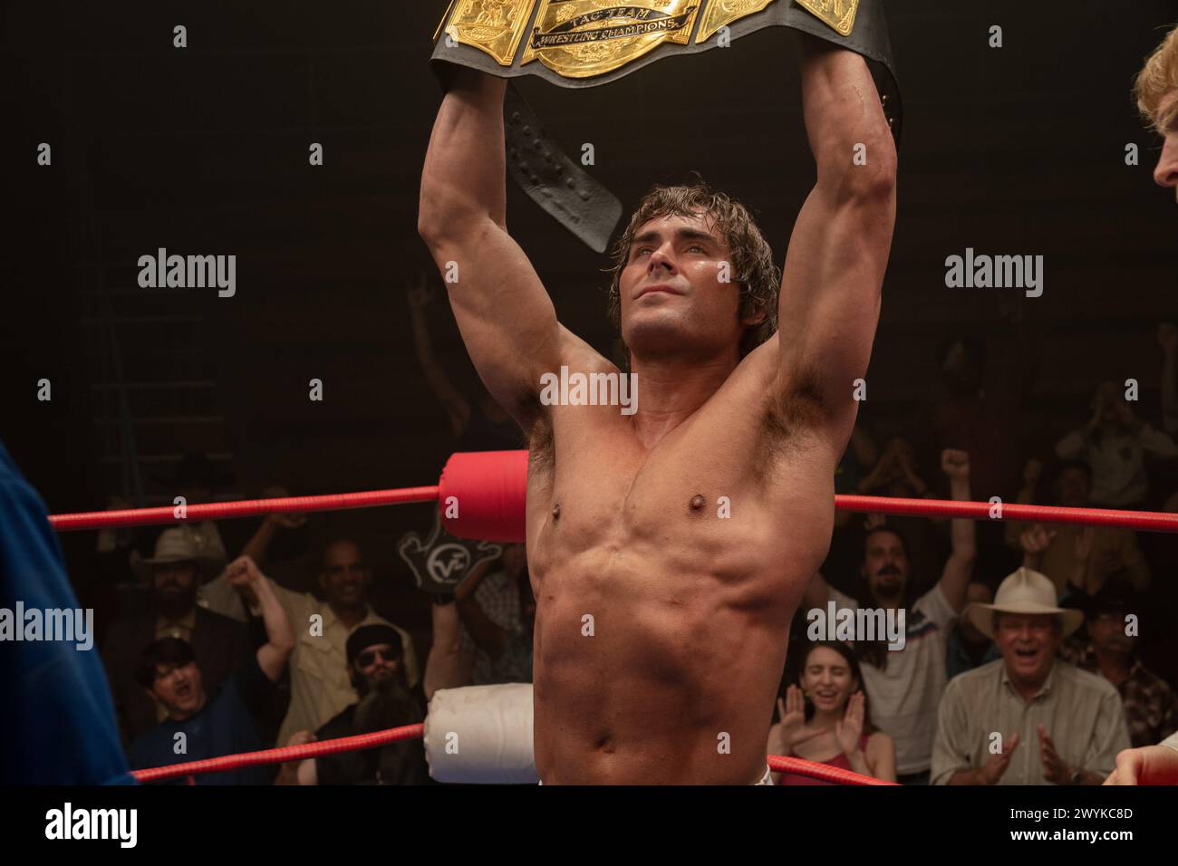 ZAC EFRON in THE IRON CLAW, directed by SEAN DURKIN. Credit: BBC Film ...