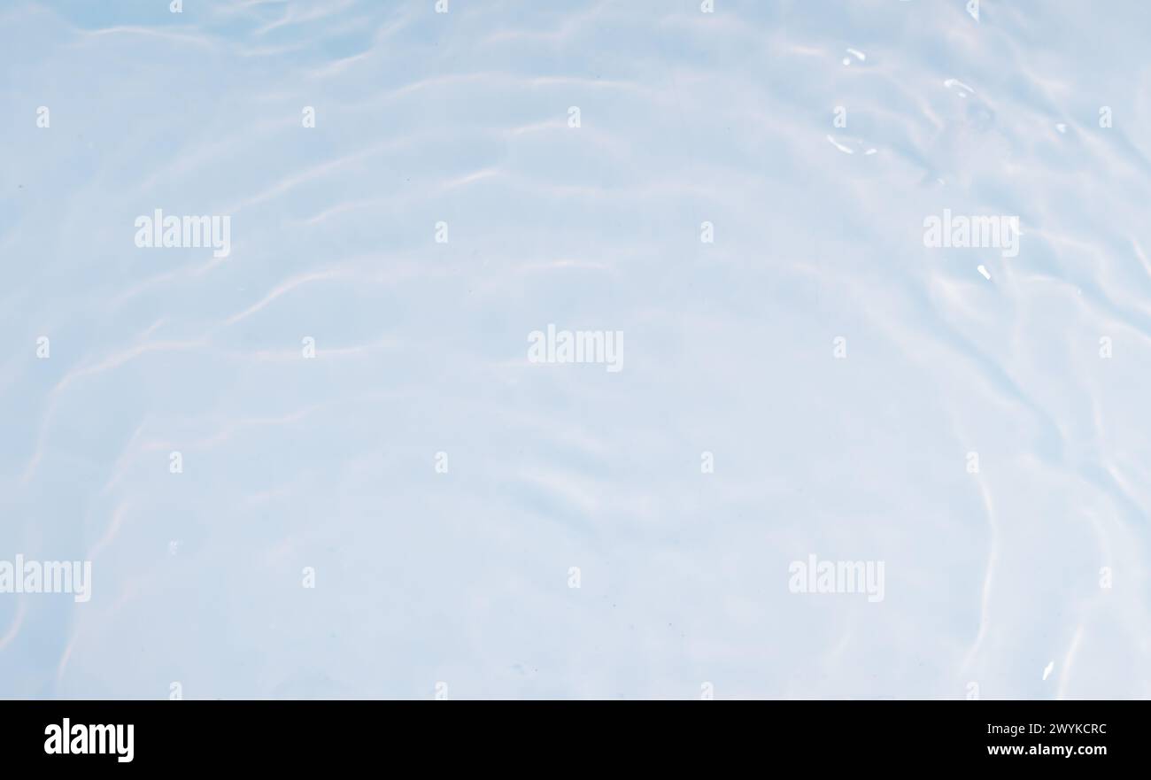 Transparent water surface with reflections and waves Stock Photo - Alamy