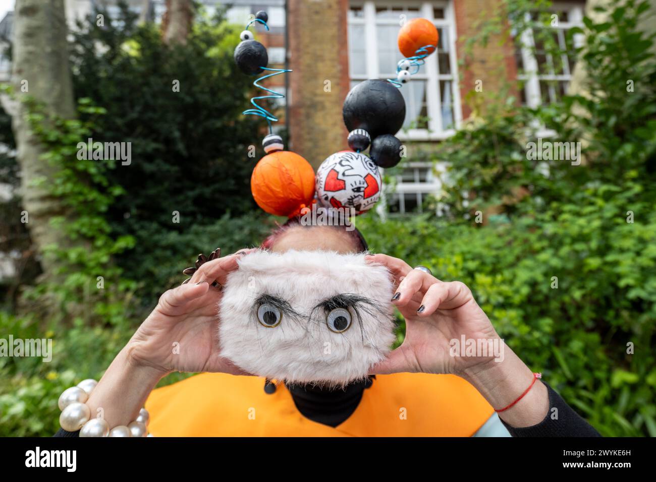 London, UK. 7 April 2024. A hat wearing enthusiast takes part in London ...