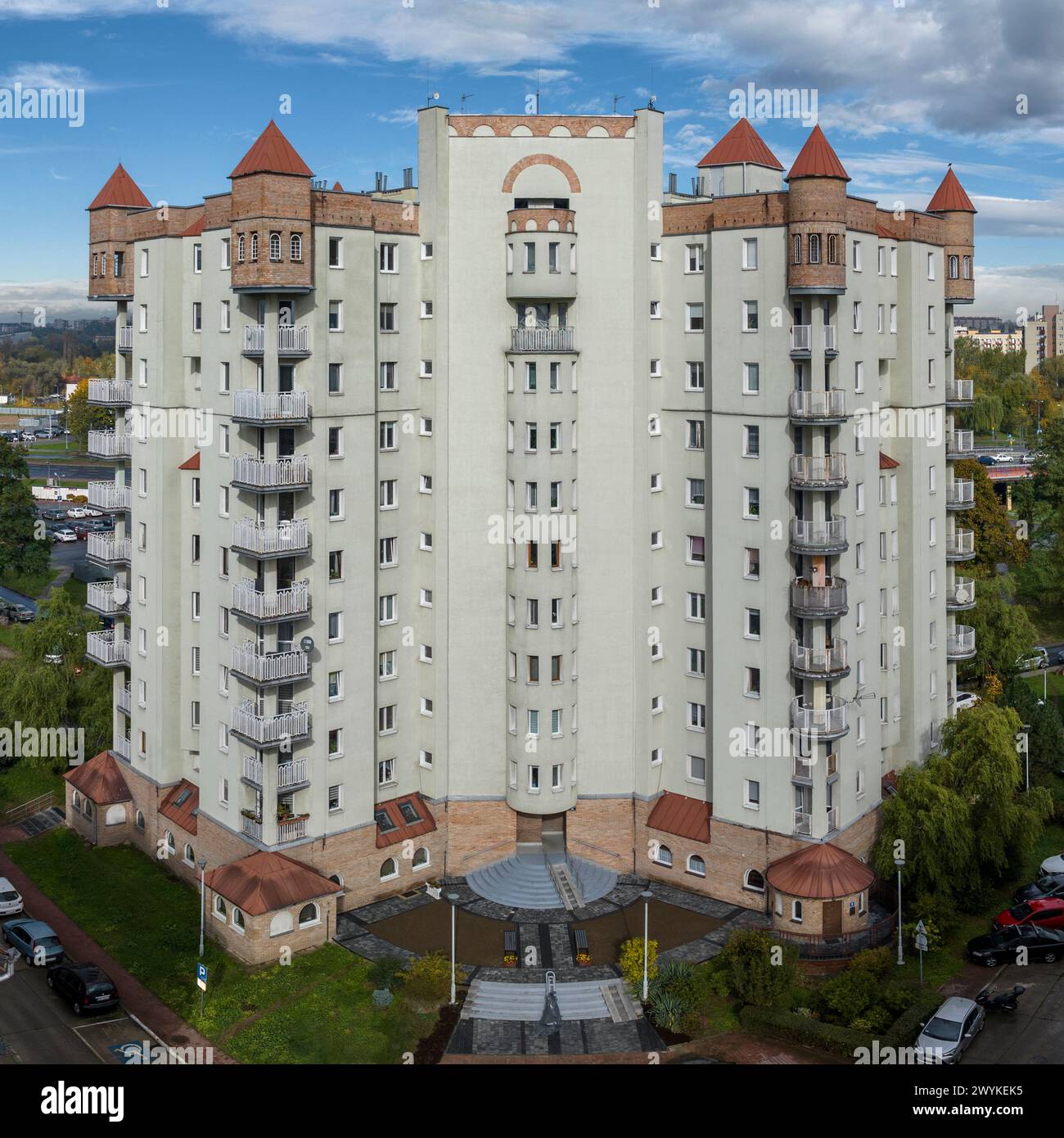 Block Castle, Zamek estate, Krakow, Poland Stock Photo - Alamy