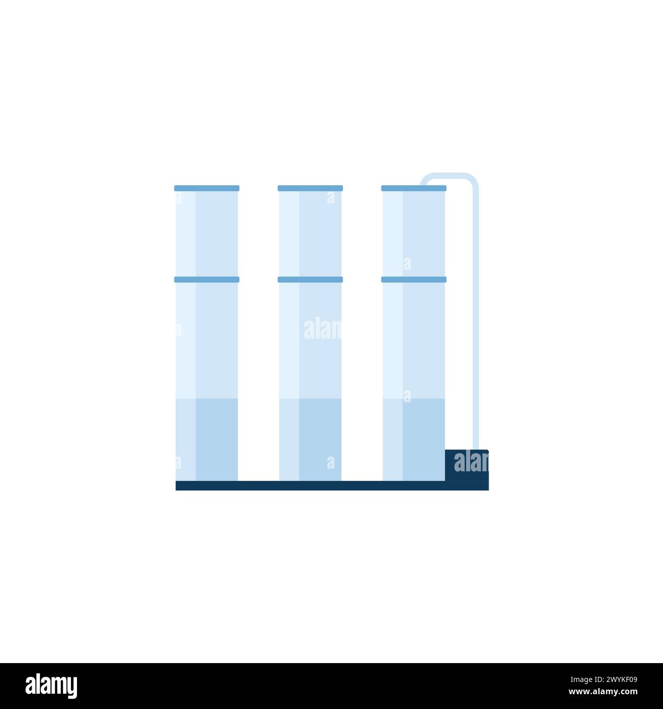Hydrogen production factory. Hydrogen production process, eco natural ... Hydrogen production factory. Hydrogen production process, eco natural ...