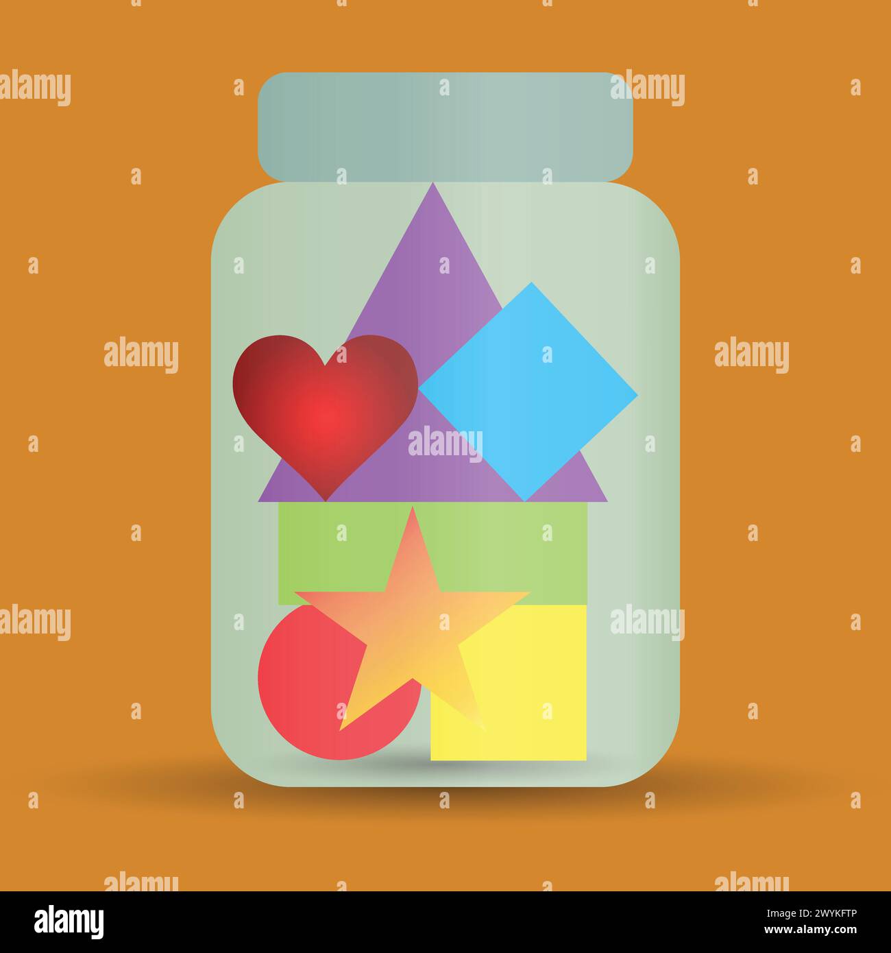 Geometric shapes triangle circle hi-res stock photography and images ...