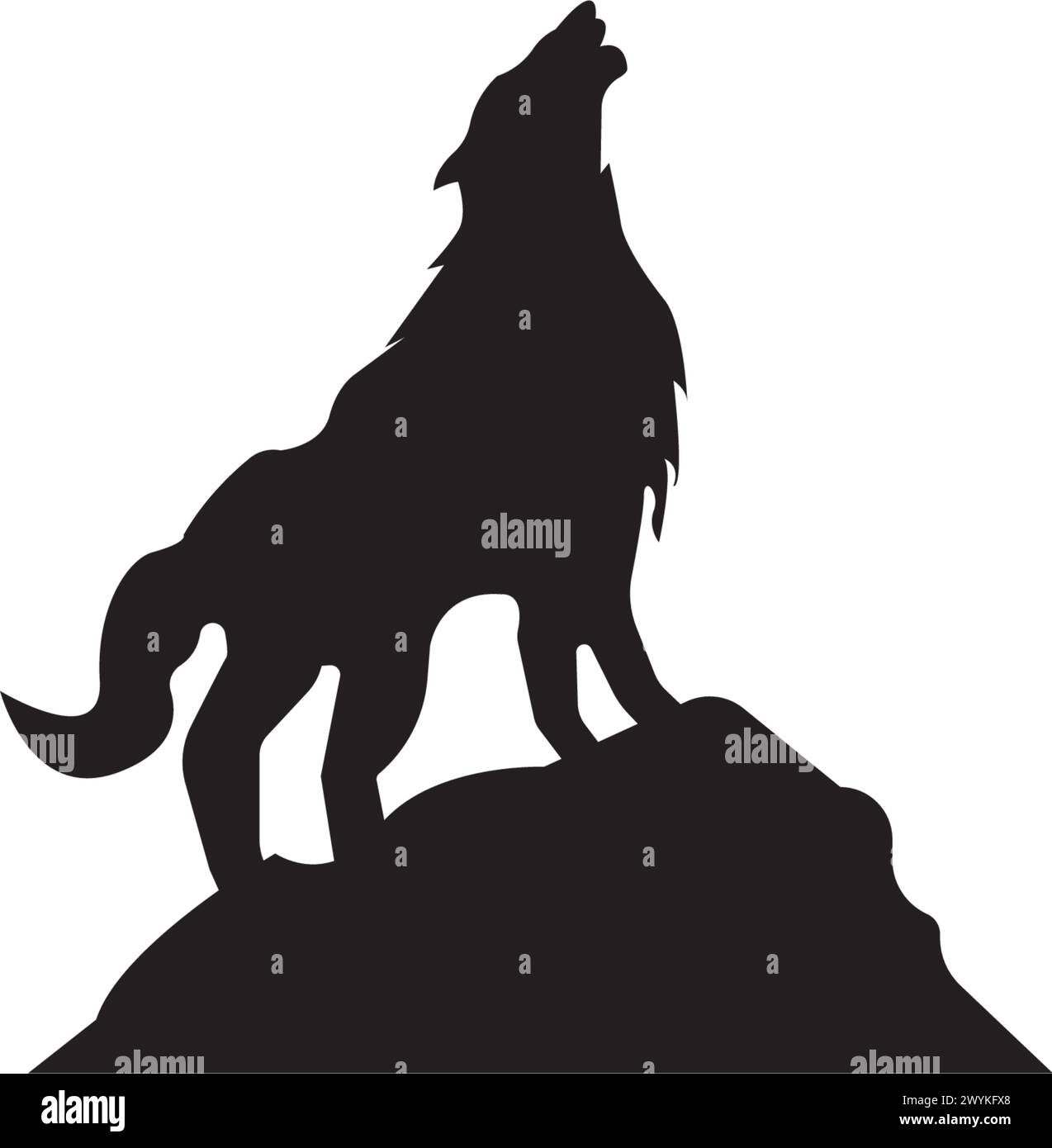 Wolf Logo vector icon illustration design Stock Vector Image & Art - Alamy
