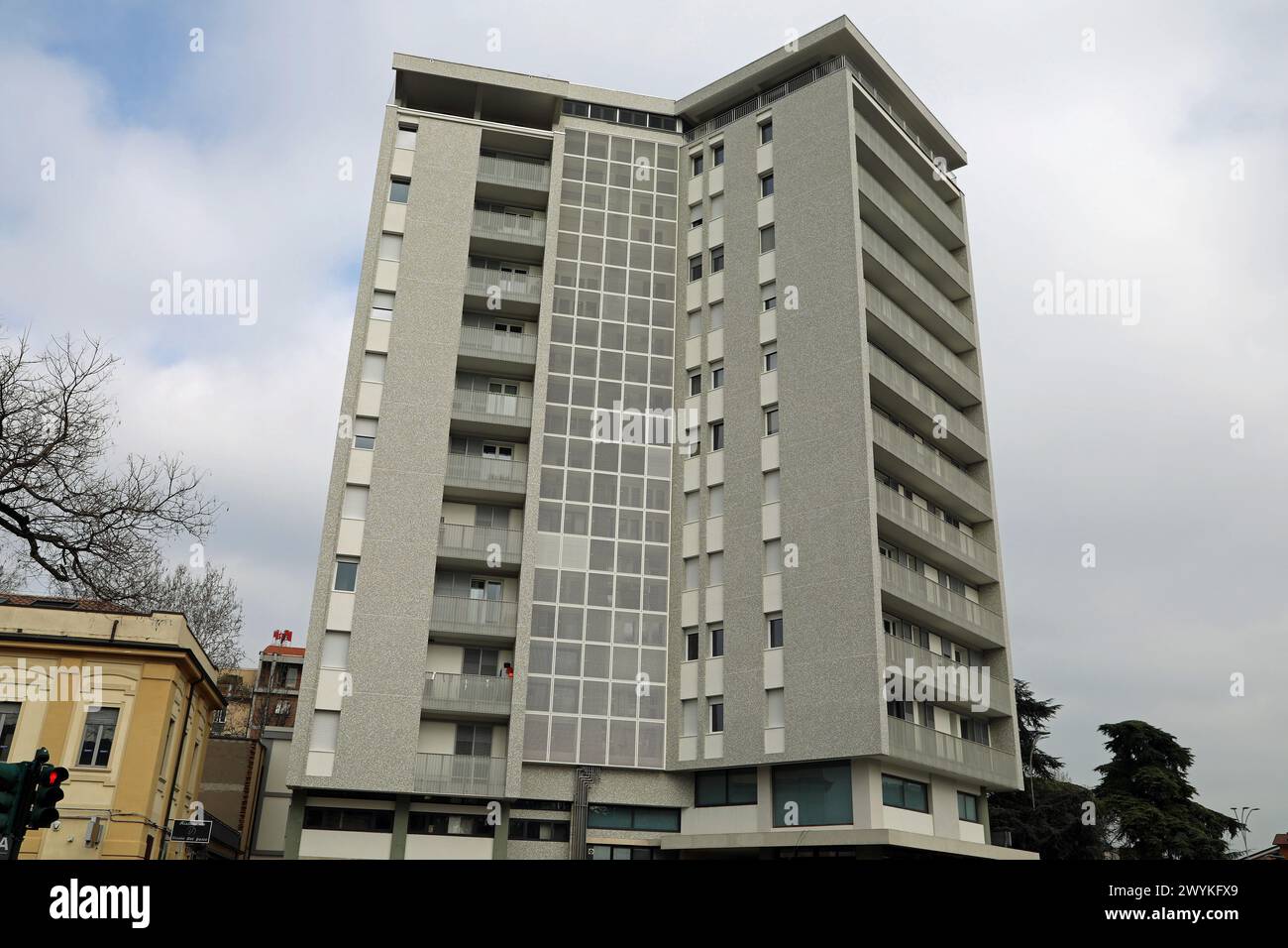 Apartment block at Reggio Emilia in Italy Stock Photo - Alamy