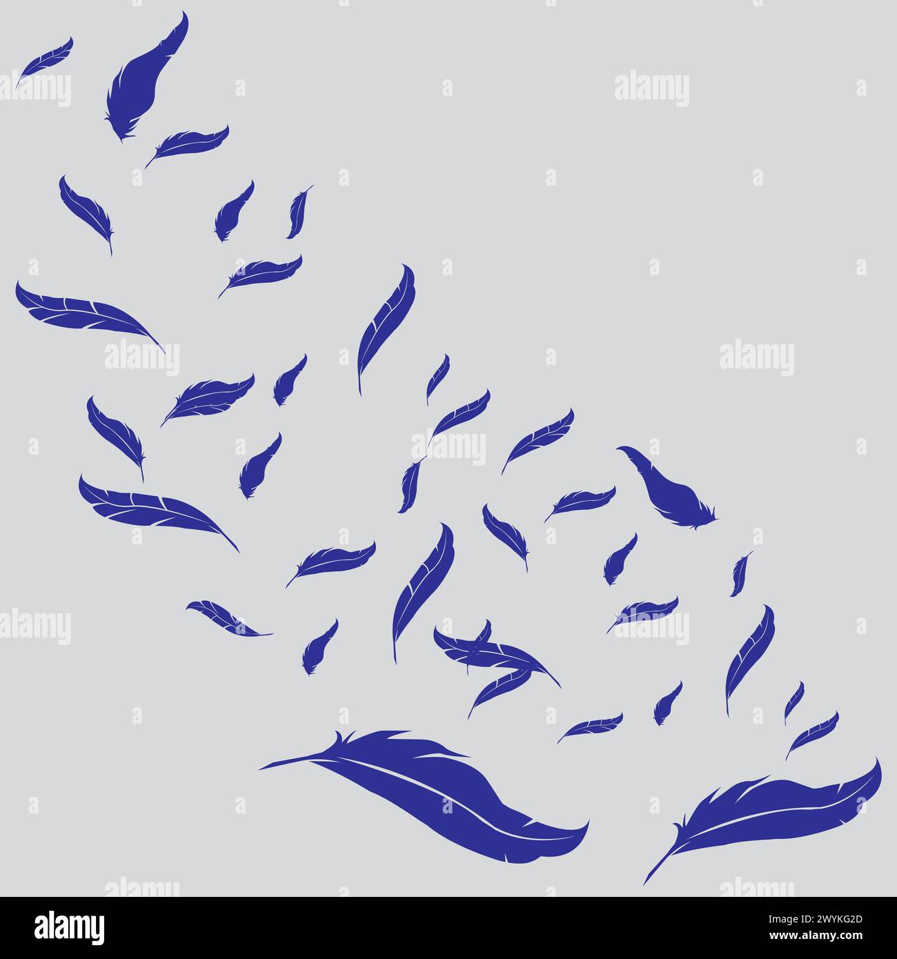 Feather writing logo template hi-res stock photography and images - Alamy