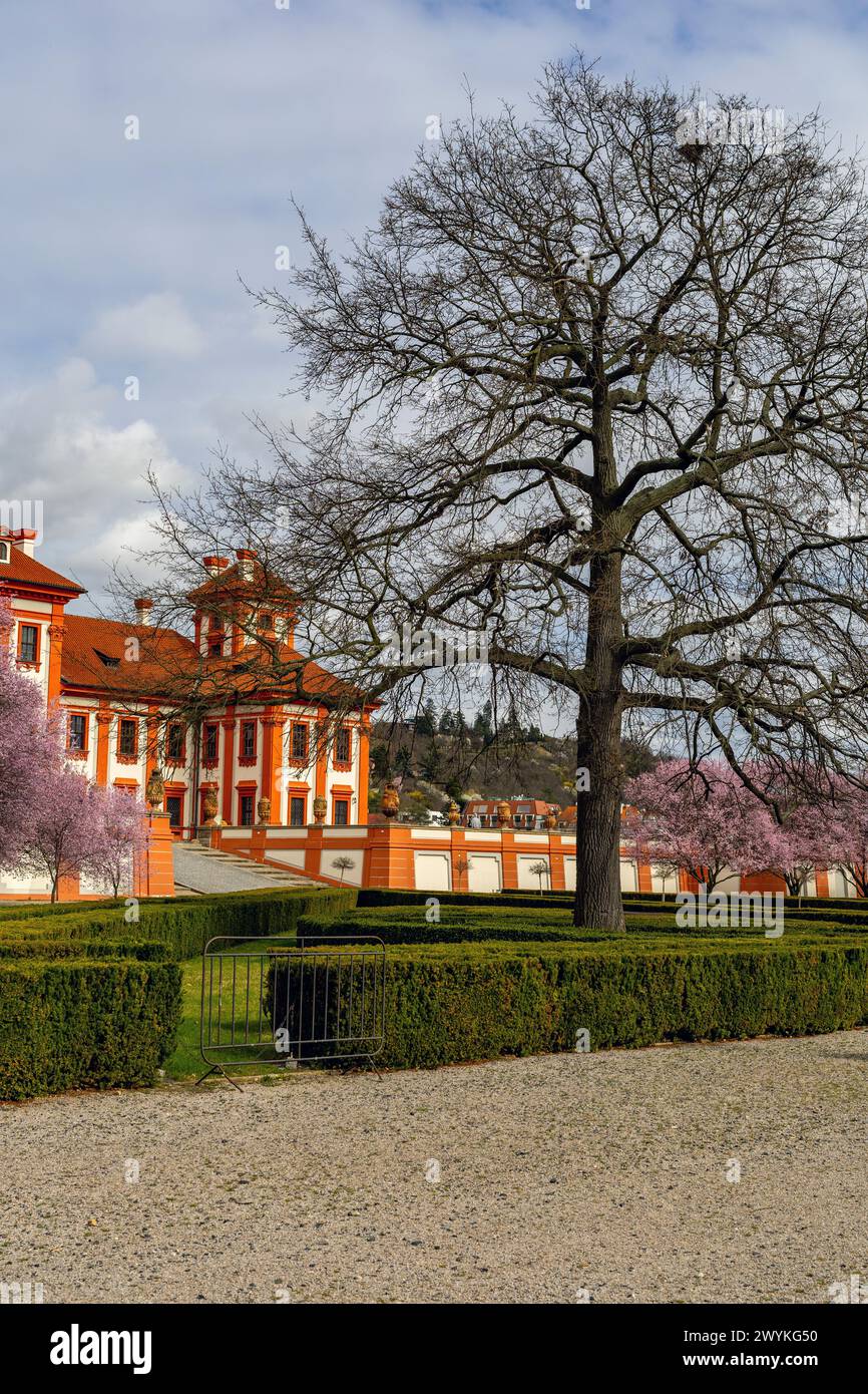 Spring Elegance at Troja Castle in Prague Stock Photo - Alamy