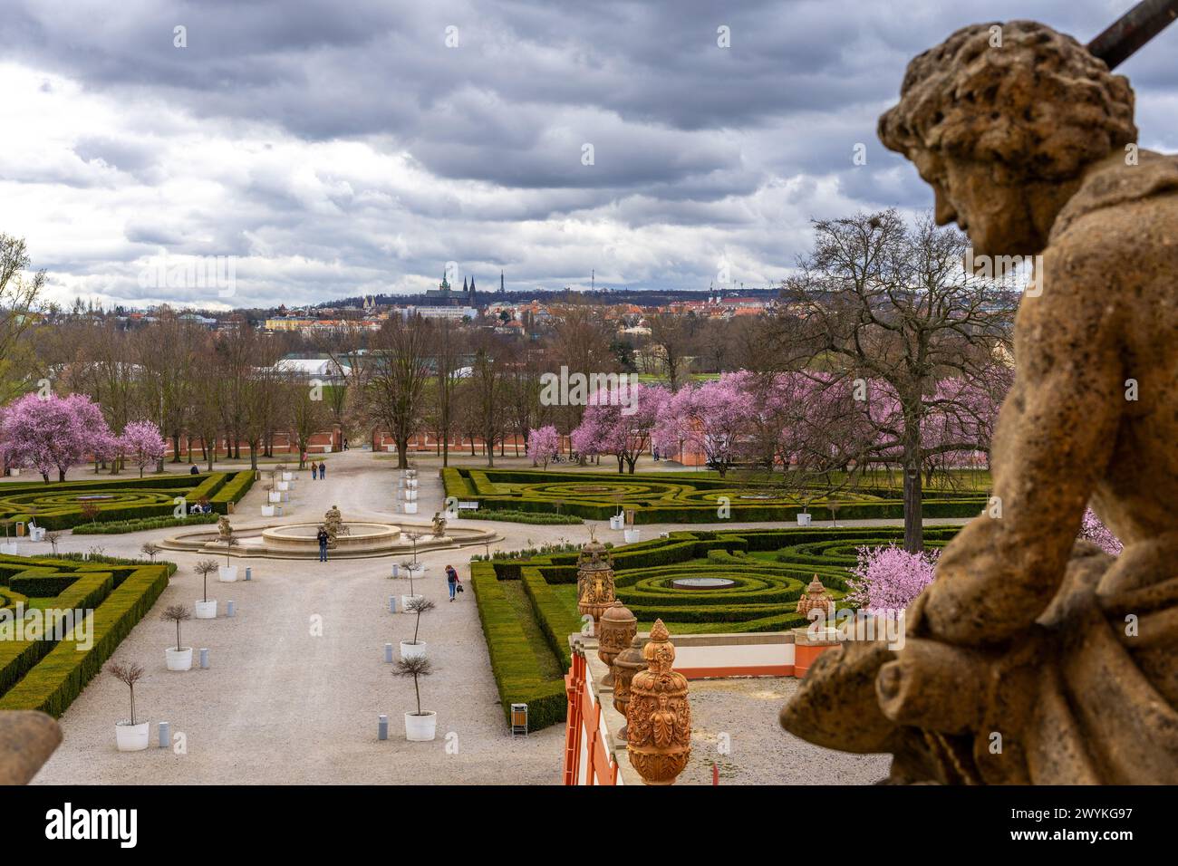 Prague castle garden scene hi-res stock photography and images - Alamy