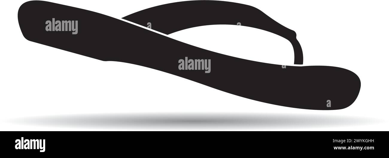 simple slipper logo vector icon illustration design Stock Vector Image ...