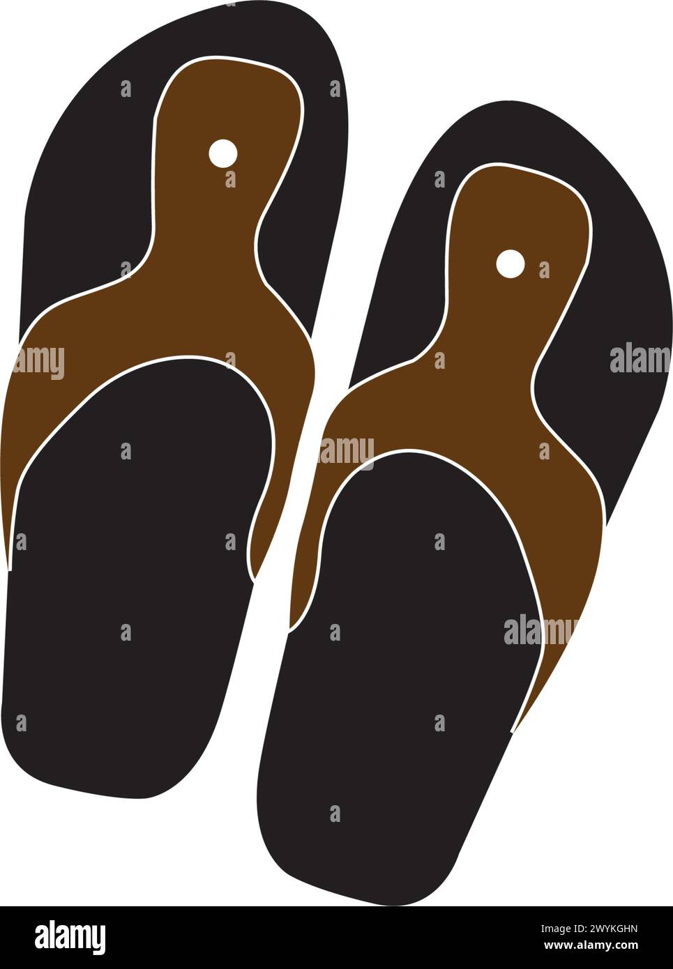 simple slipper logo vector icon illustration design Stock Vector Image ...