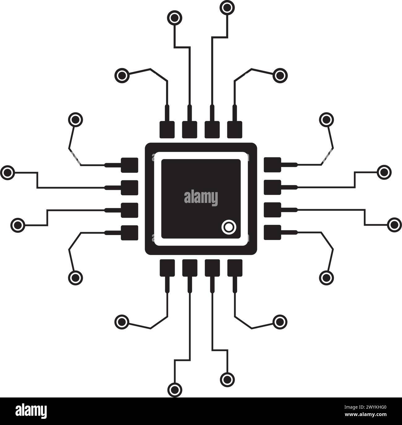 Micro processor background Black and White Stock Photos & Images - Alamy