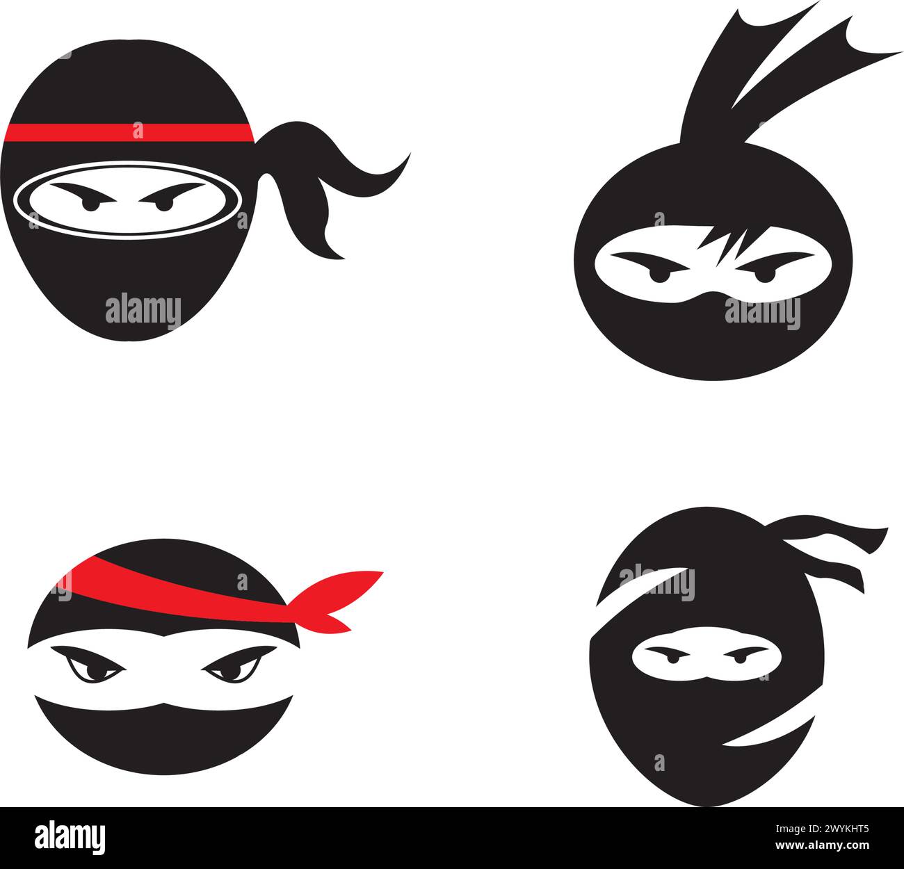 Ninja Head Logo 9,870 Ninja Face Logo Stock Vectors And Vector Art