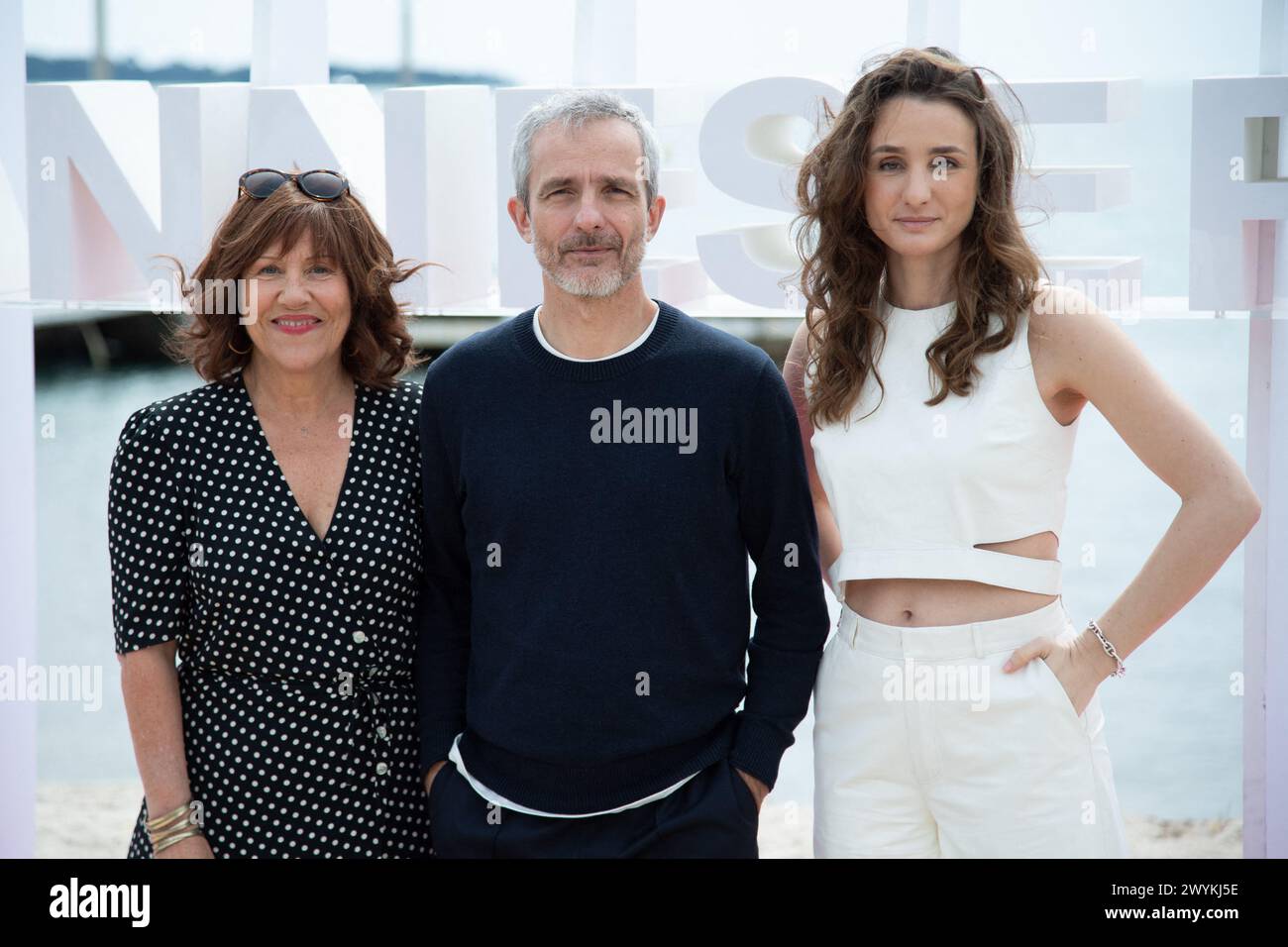 Cannes, France. 07th Apr, 2024. Raphaelle Bacque, Jerome Salle and ...
