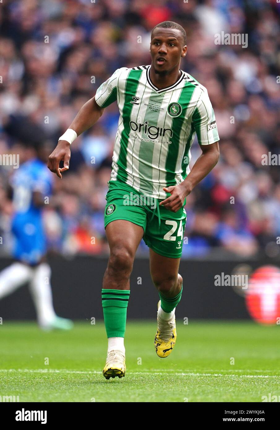Wycombe Wanderers' Richard Kone during the Bristol Street Motors Trophy ...