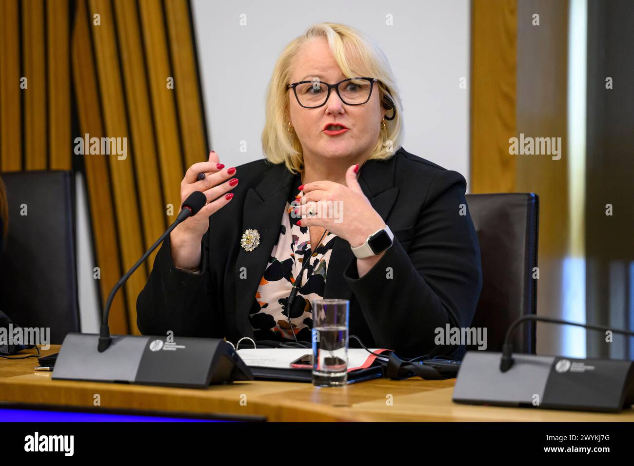 Scottish Parliament Christina McKelvie MSP Stock Photo - Alamy