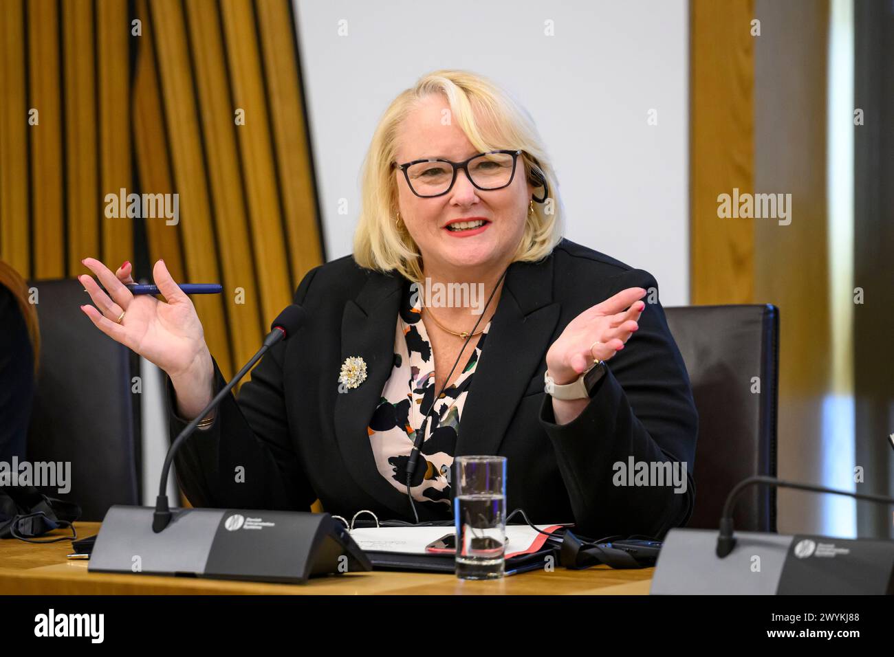 Scottish Parliament Christina McKelvie MSP Stock Photo - Alamy