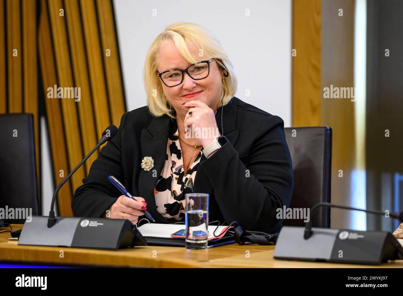 Scottish Parliament Christina McKelvie MSP Stock Photo - Alamy