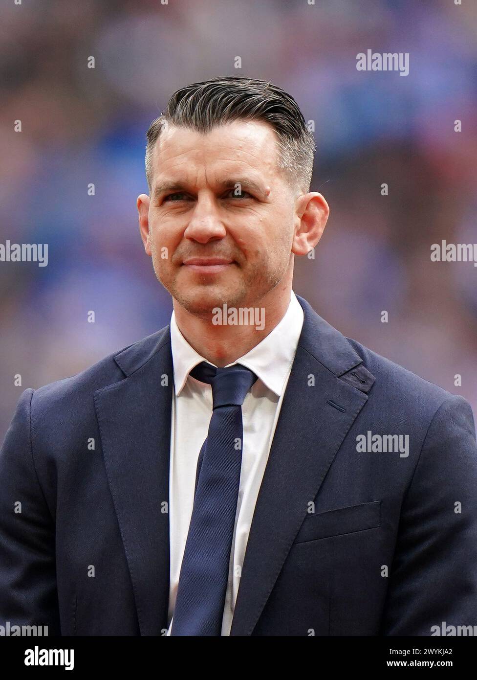 Wycombe Wanderers manager Matt Bloomfield before kick off in the ...