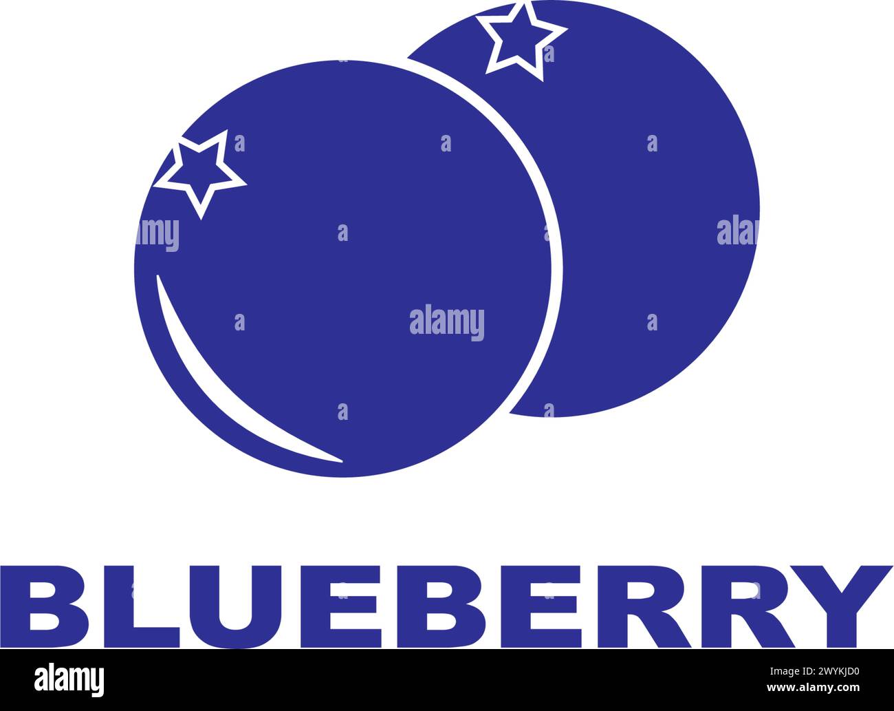 Blueberry logo vector template icon illustration design Stock Vector ...