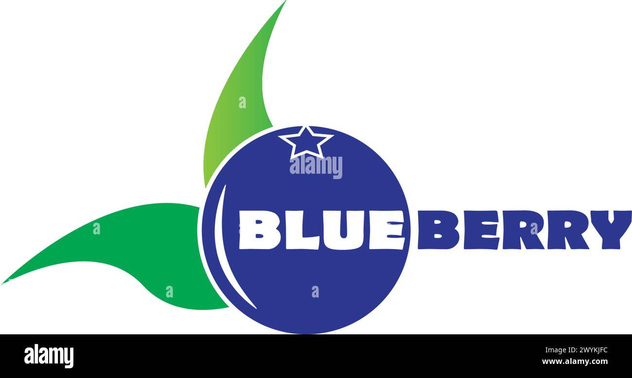 Blueberry logo vector template icon illustration design Stock Vector ...