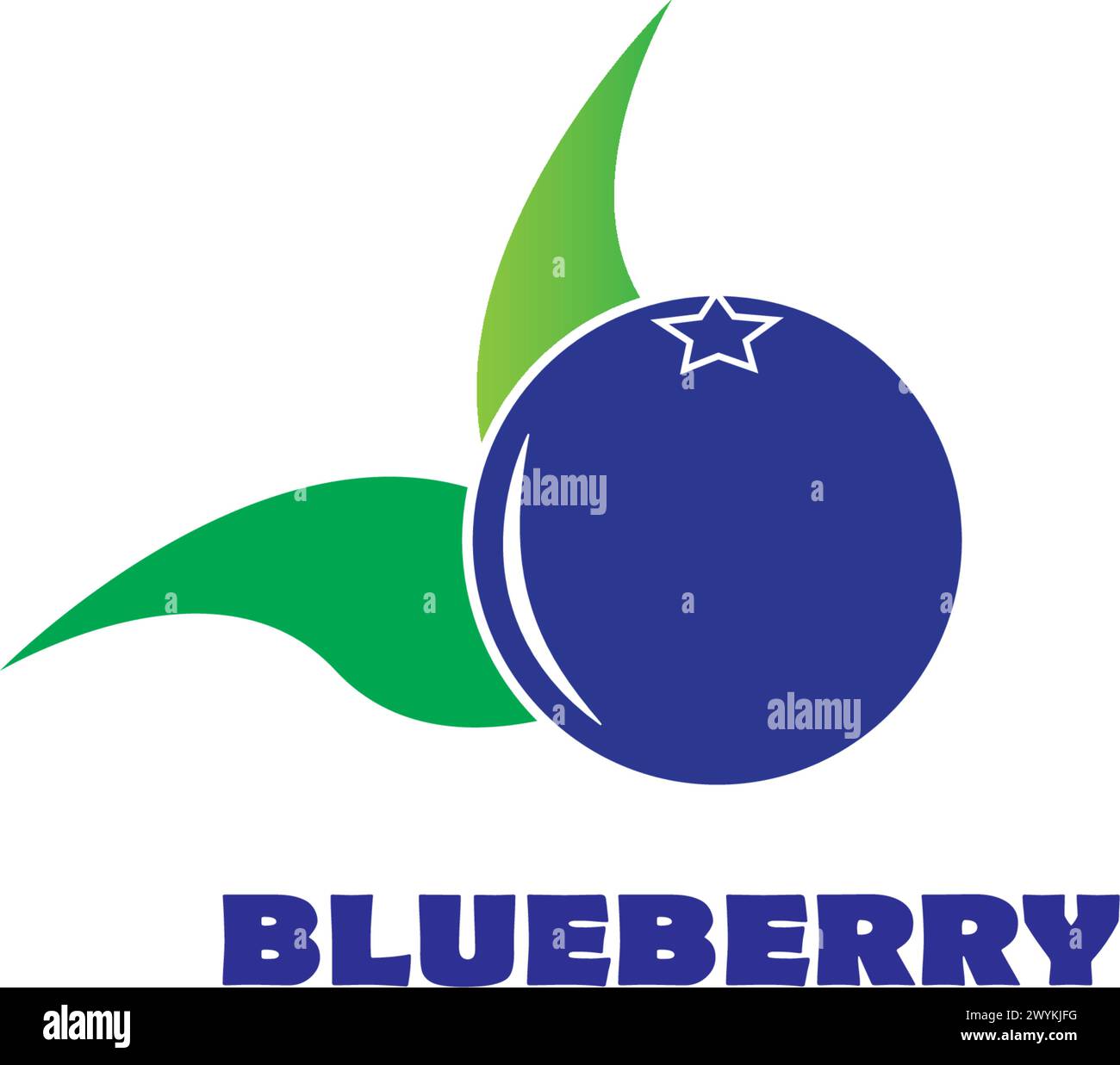 Blueberry logo vector template icon illustration design Stock Vector ...
