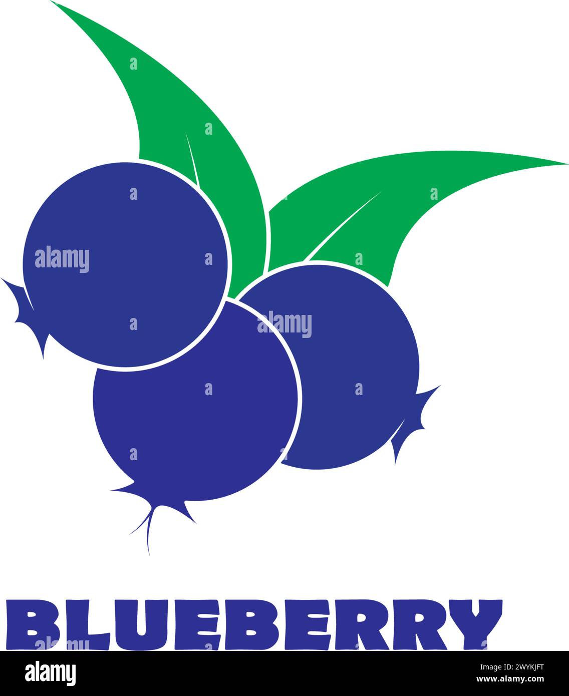Blueberry logo vector template icon illustration design Stock Vector ...