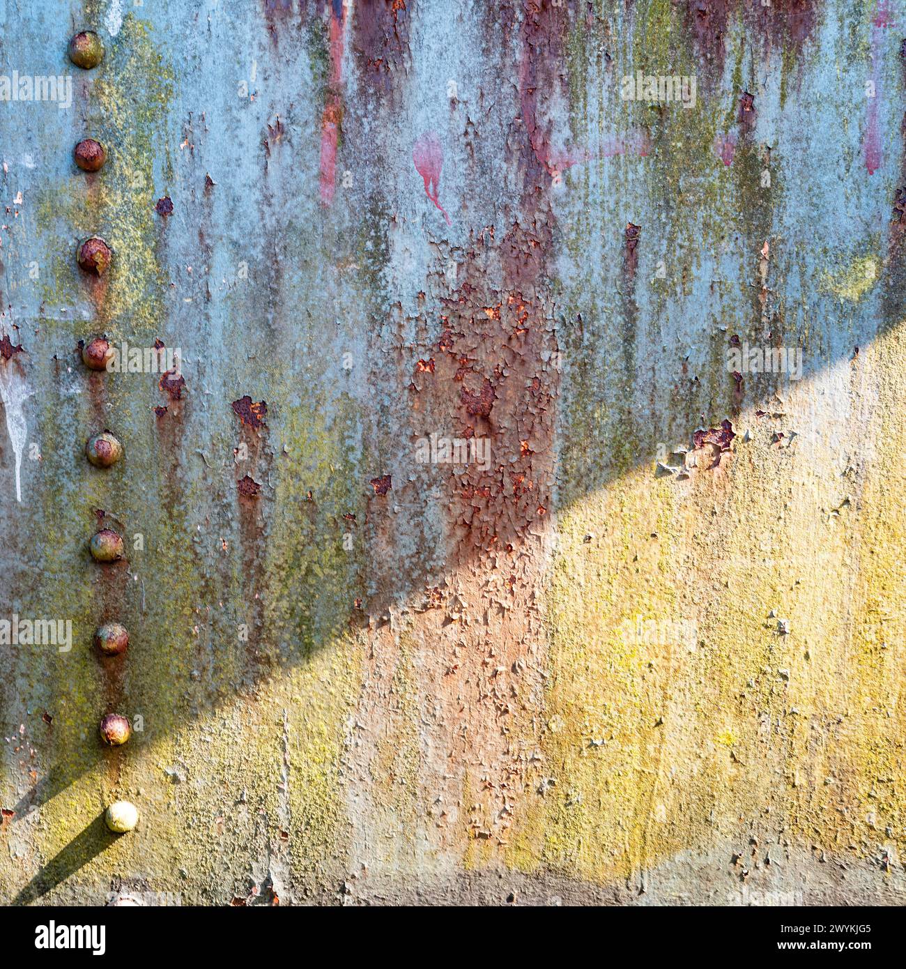 RAIL BRIDGE ROSKEAR CAMBORNE RUSTY METAL Stock Photo - Alamy