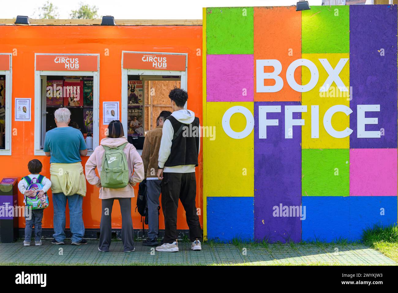 Underbelly Circus Hub , Meadows, Edinburgh Fringe Festival Stock Photo ...