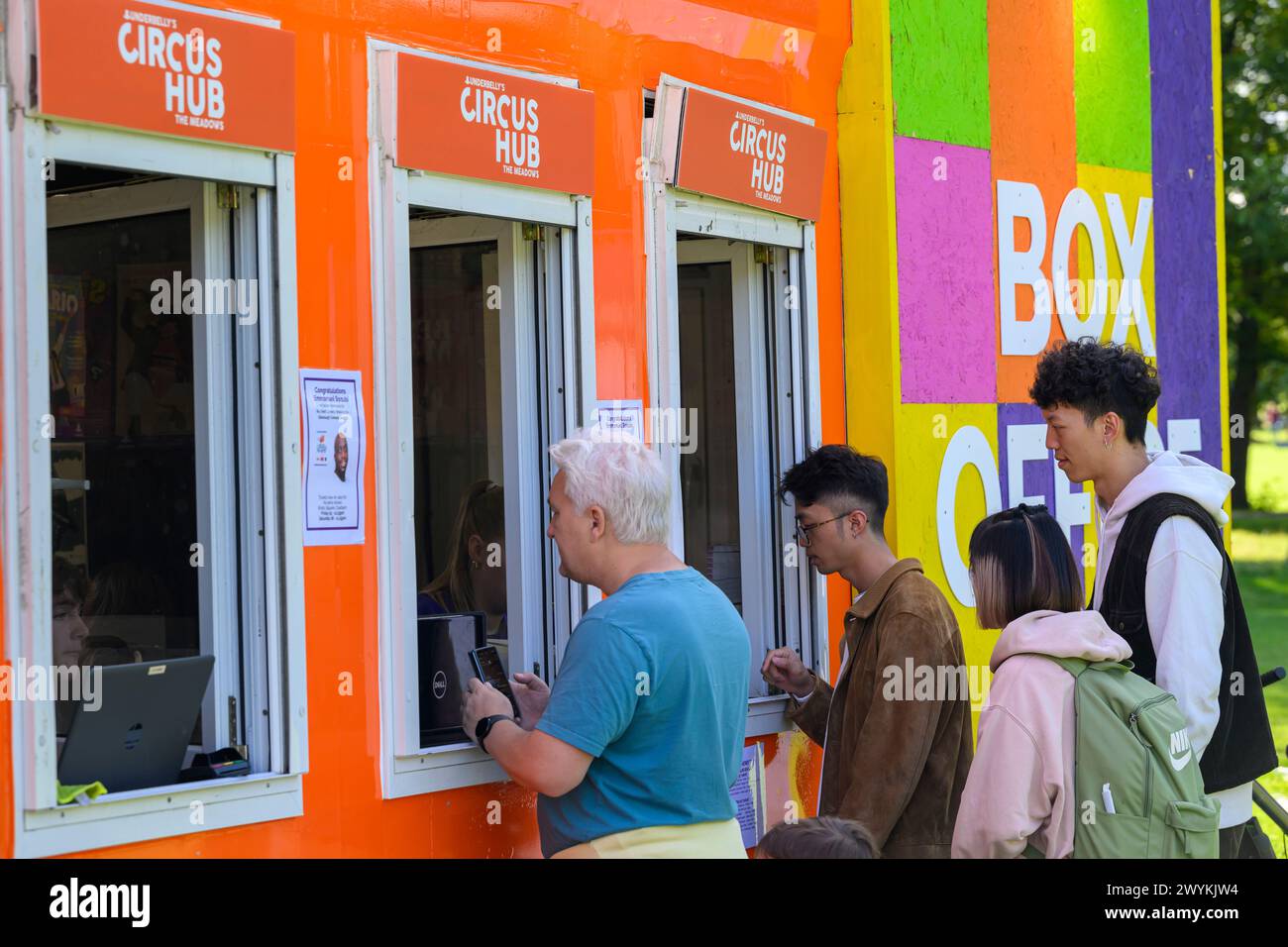Underbelly Circus Hub , Meadows, Edinburgh Fringe Festival Stock Photo ...