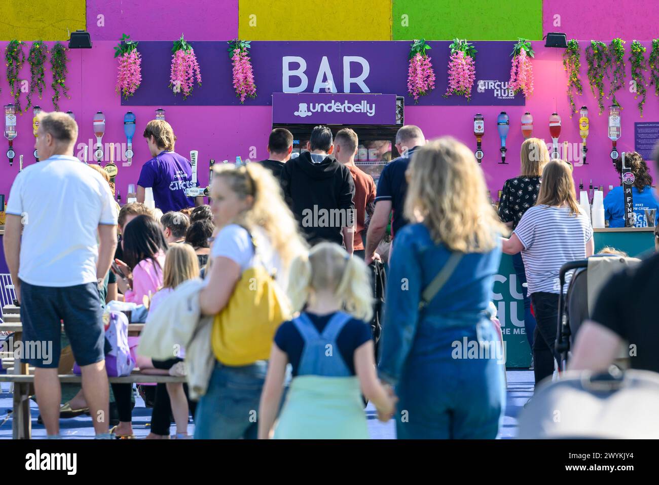 Underbelly Circus Hub , Meadows, Edinburgh Fringe Festival Stock Photo ...