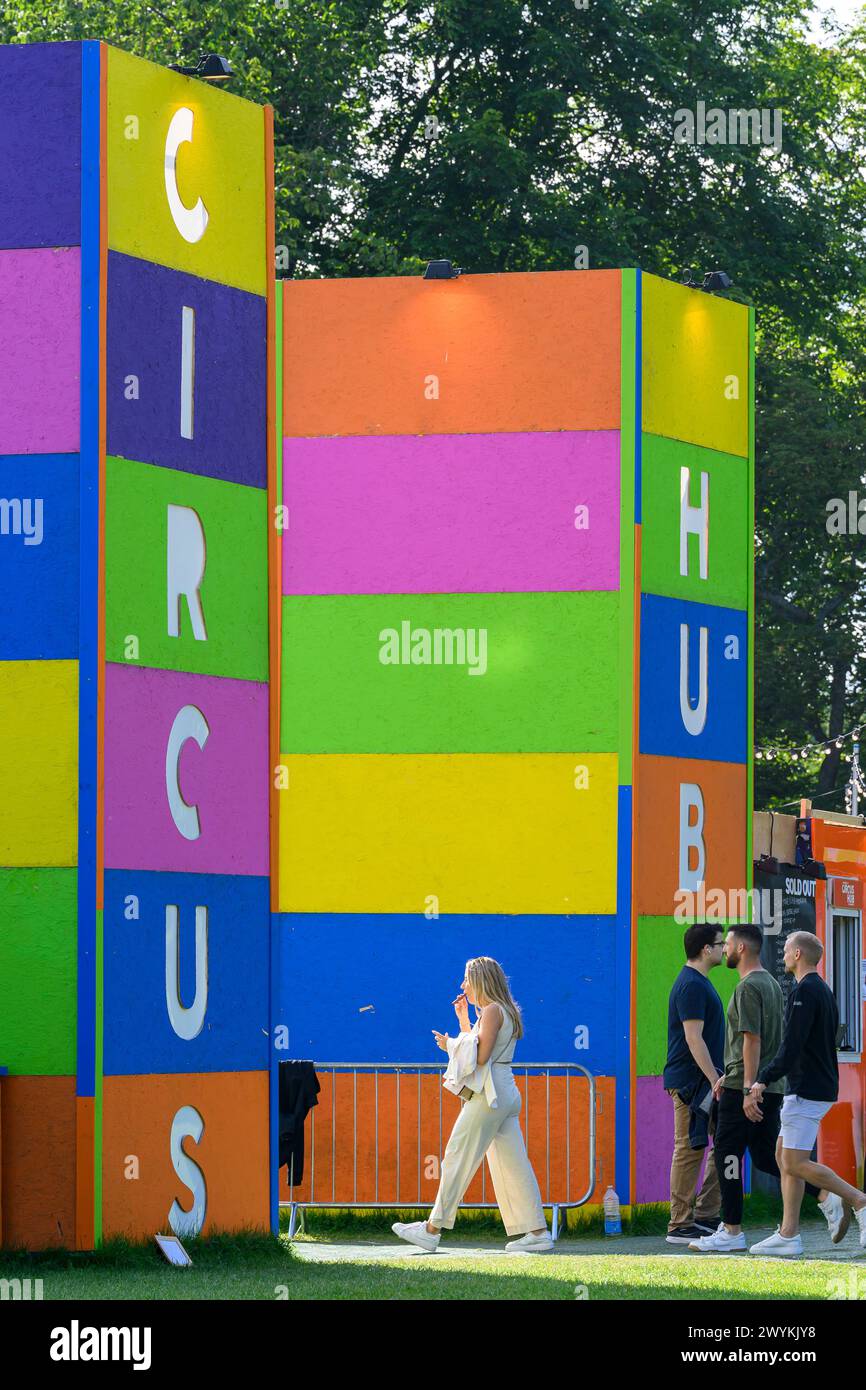 Underbelly Circus Hub , Meadows, Edinburgh Fringe Festival Stock Photo ...