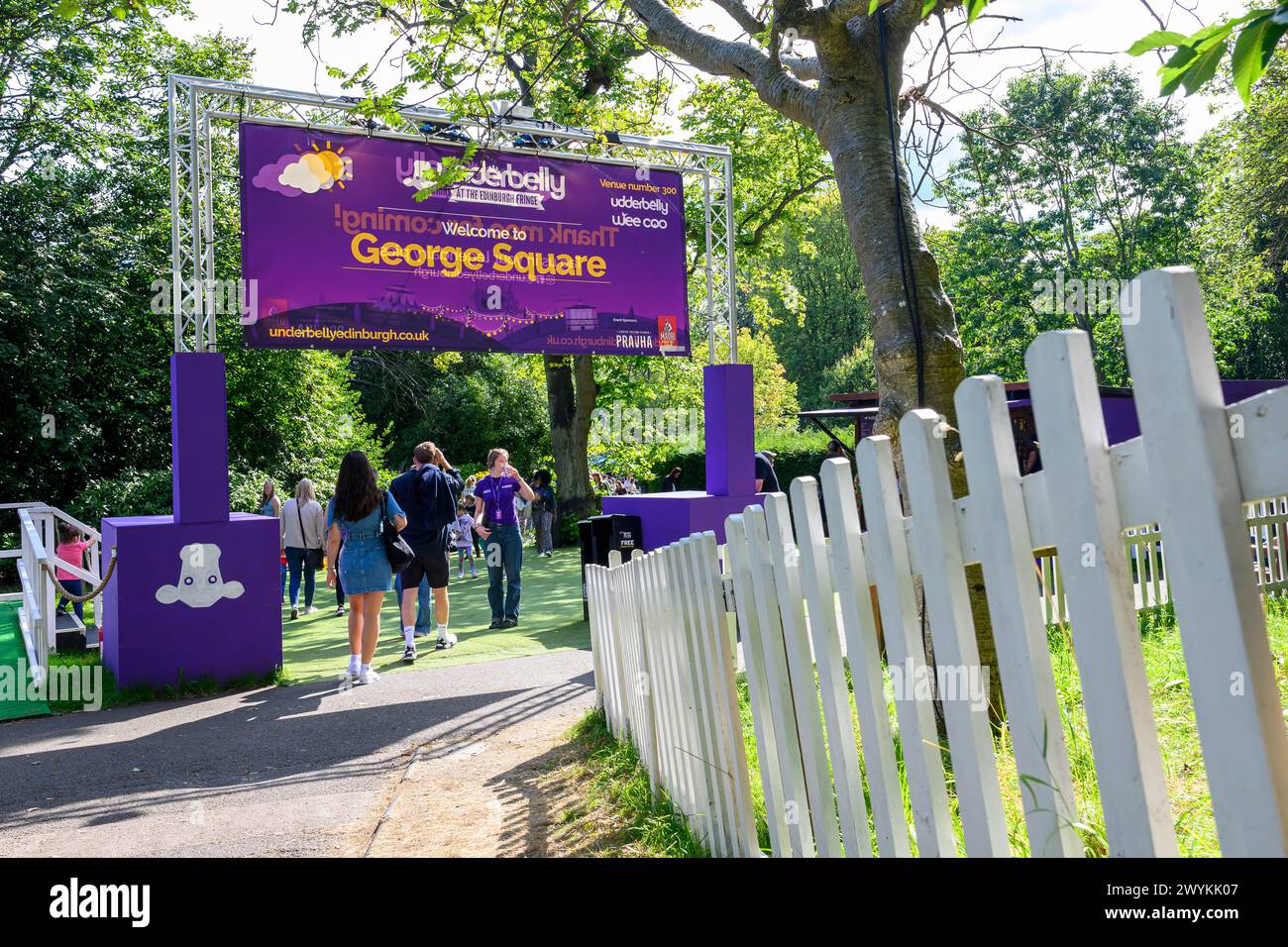 Underbelly George Square, Edinburgh Fringe Festival Stock Photo - Alamy