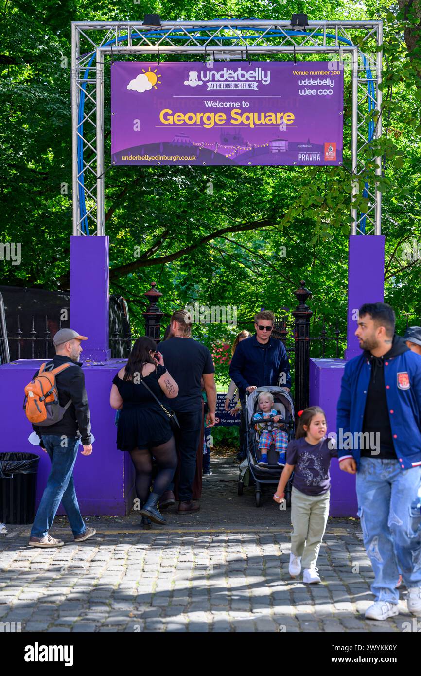 Underbelly George Square, Edinburgh Fringe Festival Stock Photo - Alamy