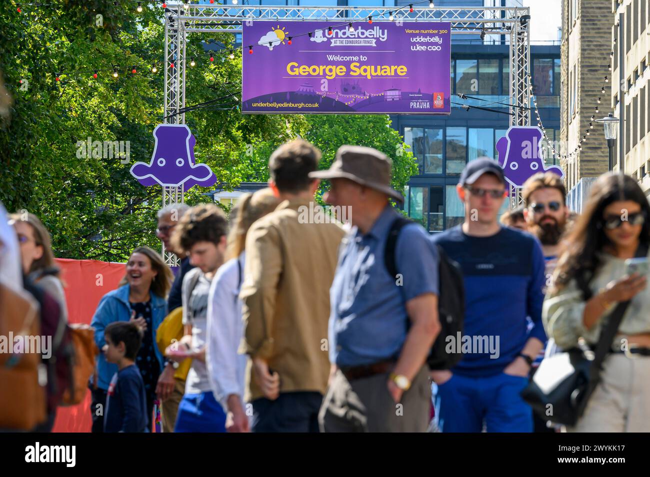 Underbelly George Square, Edinburgh Fringe Festival Stock Photo - Alamy