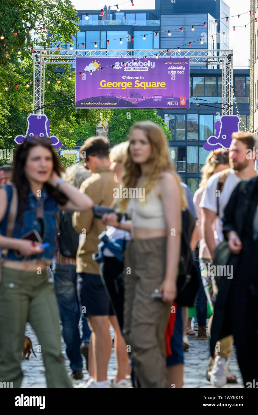 Underbelly George Square, Edinburgh Fringe Festival Stock Photo - Alamy