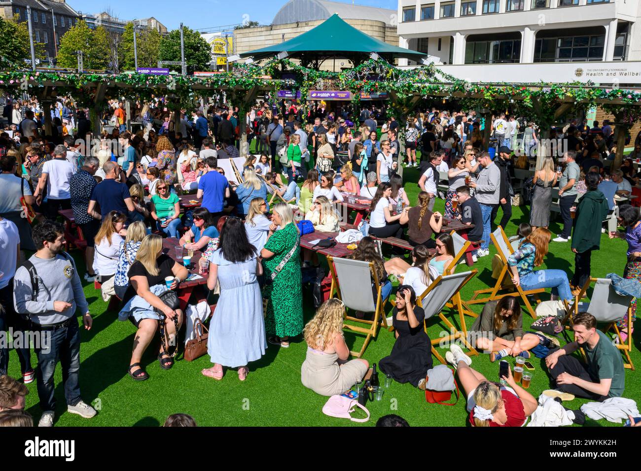 Underbelly Bristo Square, McEwan Hall Edinburgh Fringe Festival Stock ...