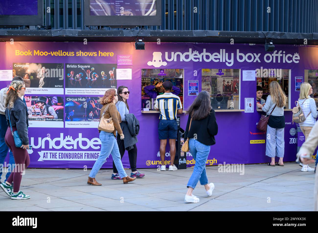 Underbelly Bristo Square, McEwan Hall Edinburgh Fringe Festival Stock ...