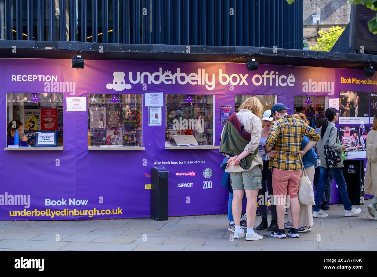 Underbelly Bristo Square, McEwan Hall Edinburgh Fringe Festival Stock ...